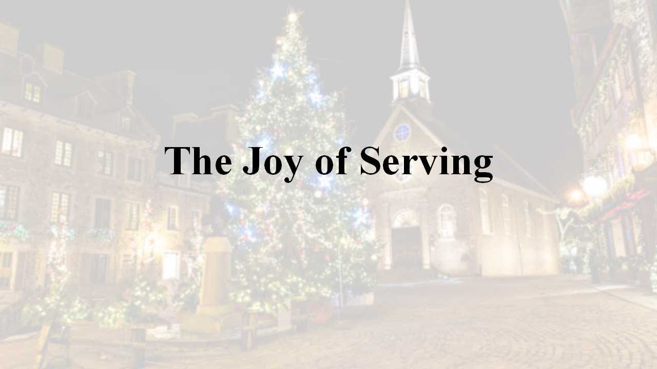 "The Joy of Serving" Co-Pastor John Hovan - YouTube