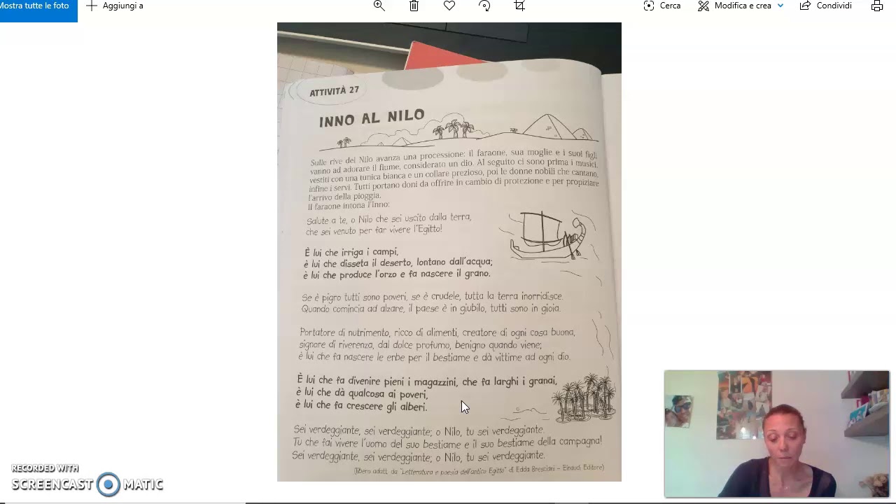 Videolezione:inno al Nilo - YouTube