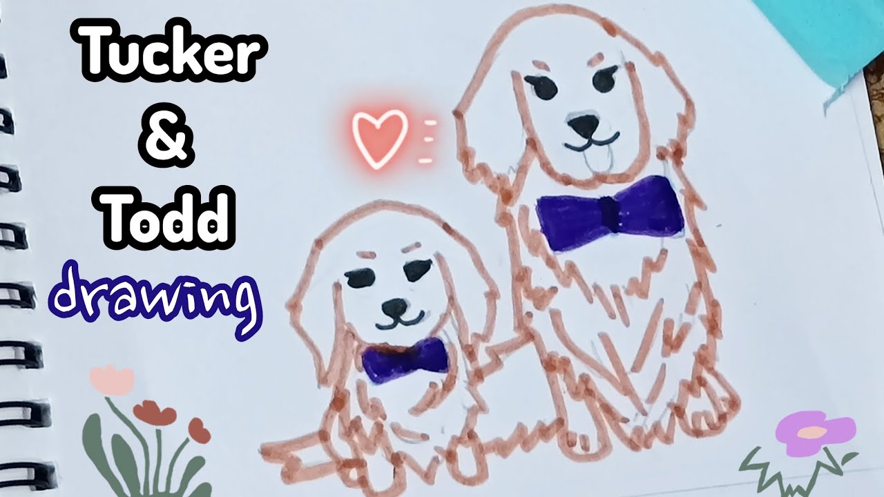 Drawing cute Puppies Tucker and Todd - YouTube