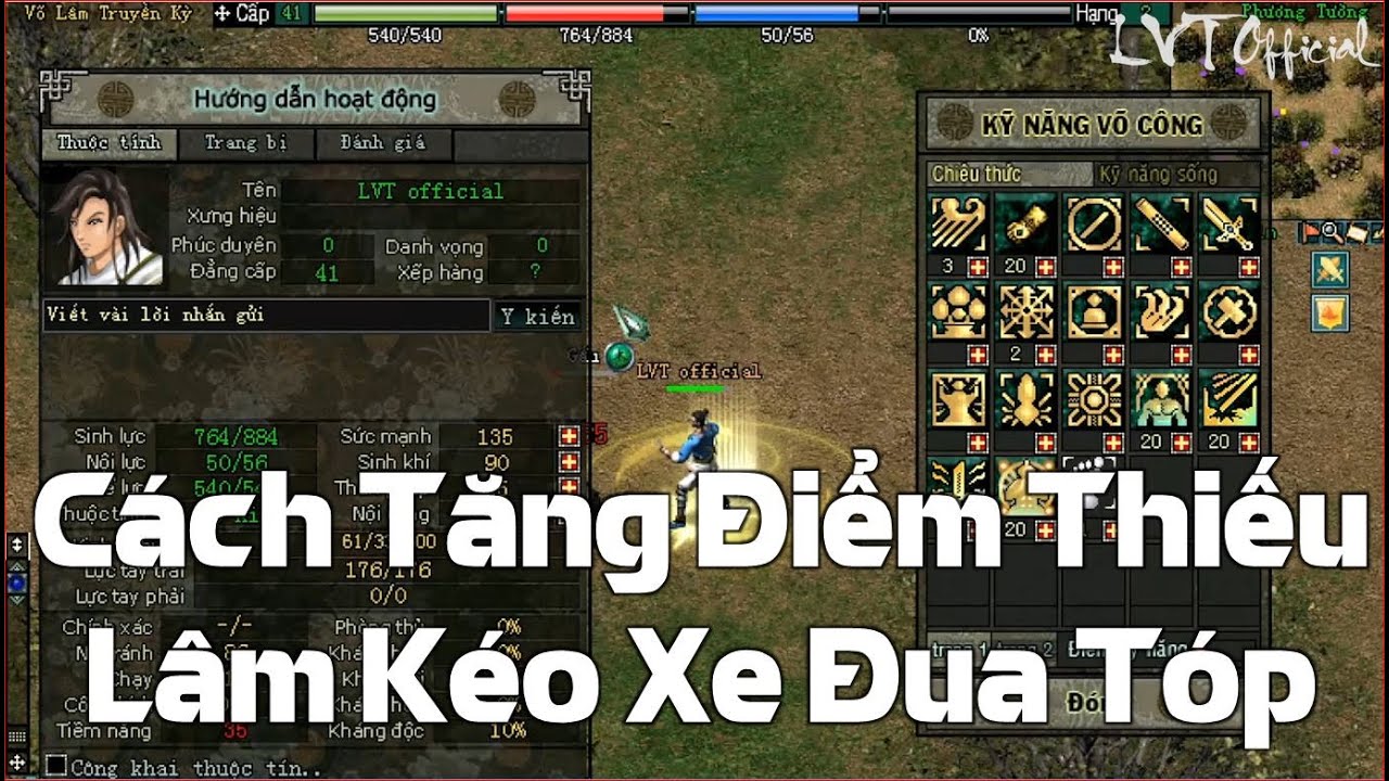 Hướng Dẫn Tăng Kỹ Năng Tiềm Năng Thiếu Lâm Kéo Xe Train Hoặc Đua Top Từ ...