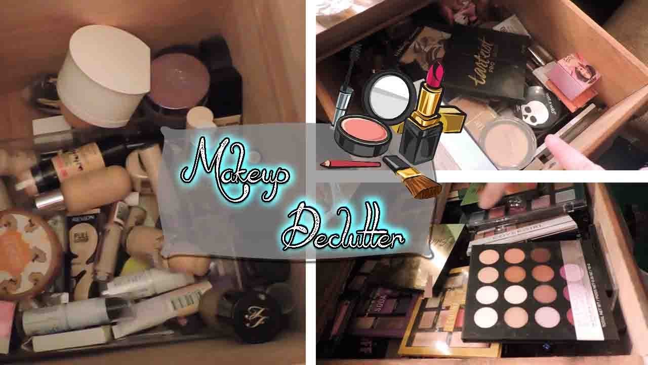 Makeup Declutter!!! - YouTube