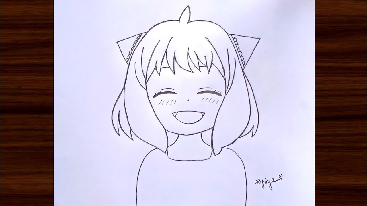 How to Draw Anya Forger - ( Spy × Family ) || How to draw anime girl ...