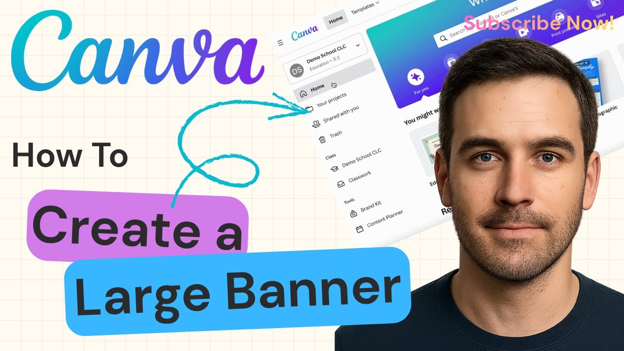 How to Create a Large Banner in Canva | Canva 2025 - YouTube