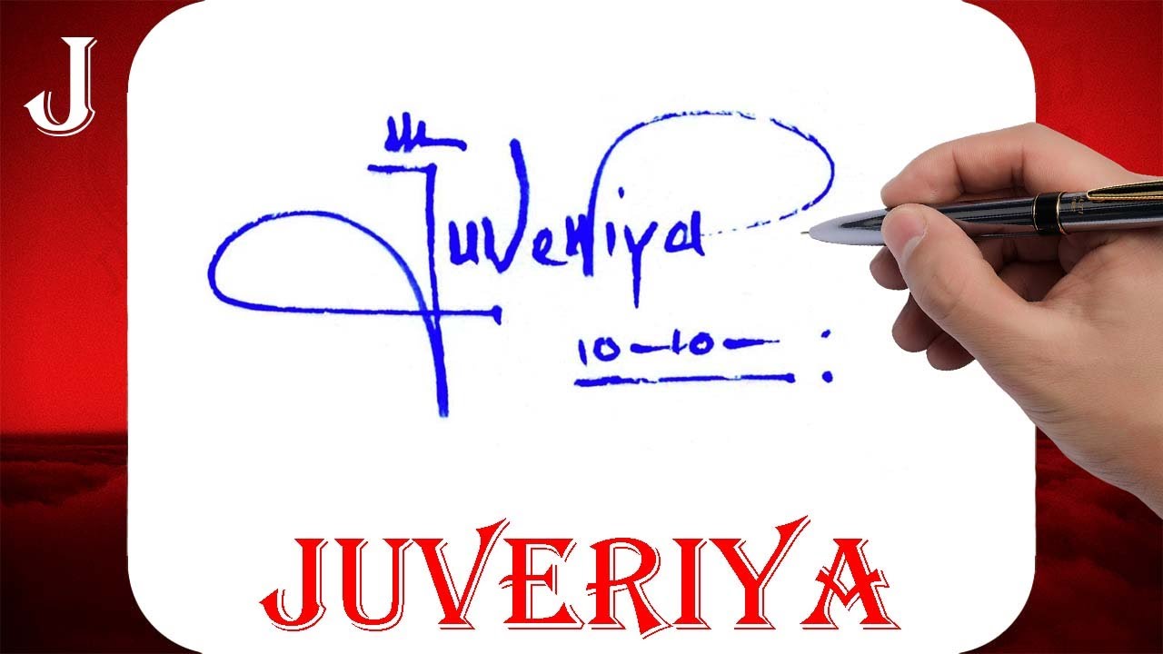 Juveriya Name Signature Style - J Signature Style - Signature Style of ...