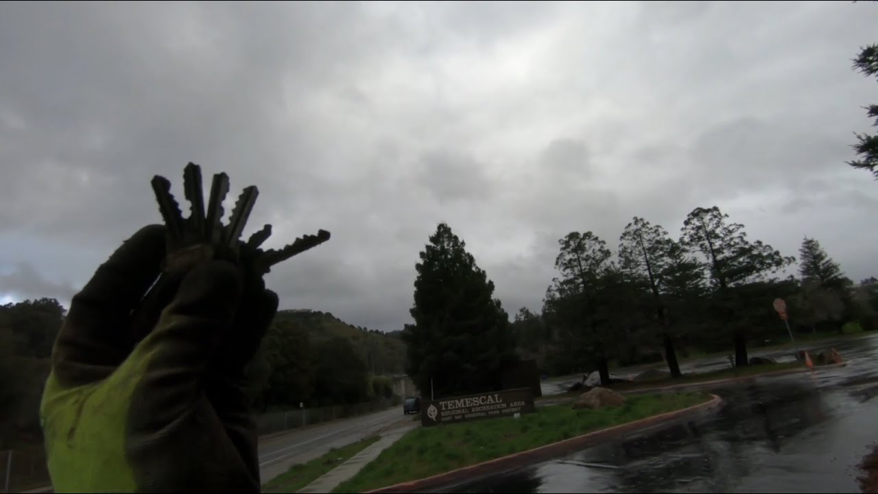 Oakland Metal Detecting 135 Temescal During Storm Wind & Rain Pt 2 ...