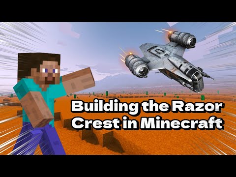 Minecraft Razor Crest: First attempt - YouTube
