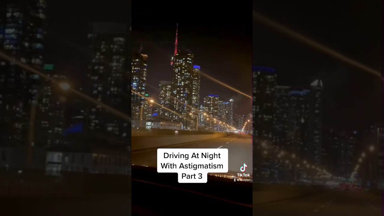 Interpretation Of How It Looks Driving At Night With Astigmatism - YouTube