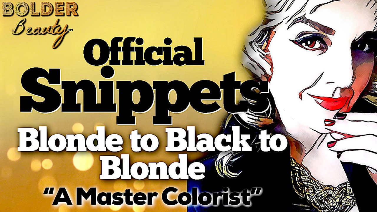 OFFICIAL SNIPPETS "A Master Colorist" Blonde To Black To Blonde Correction - YouTube