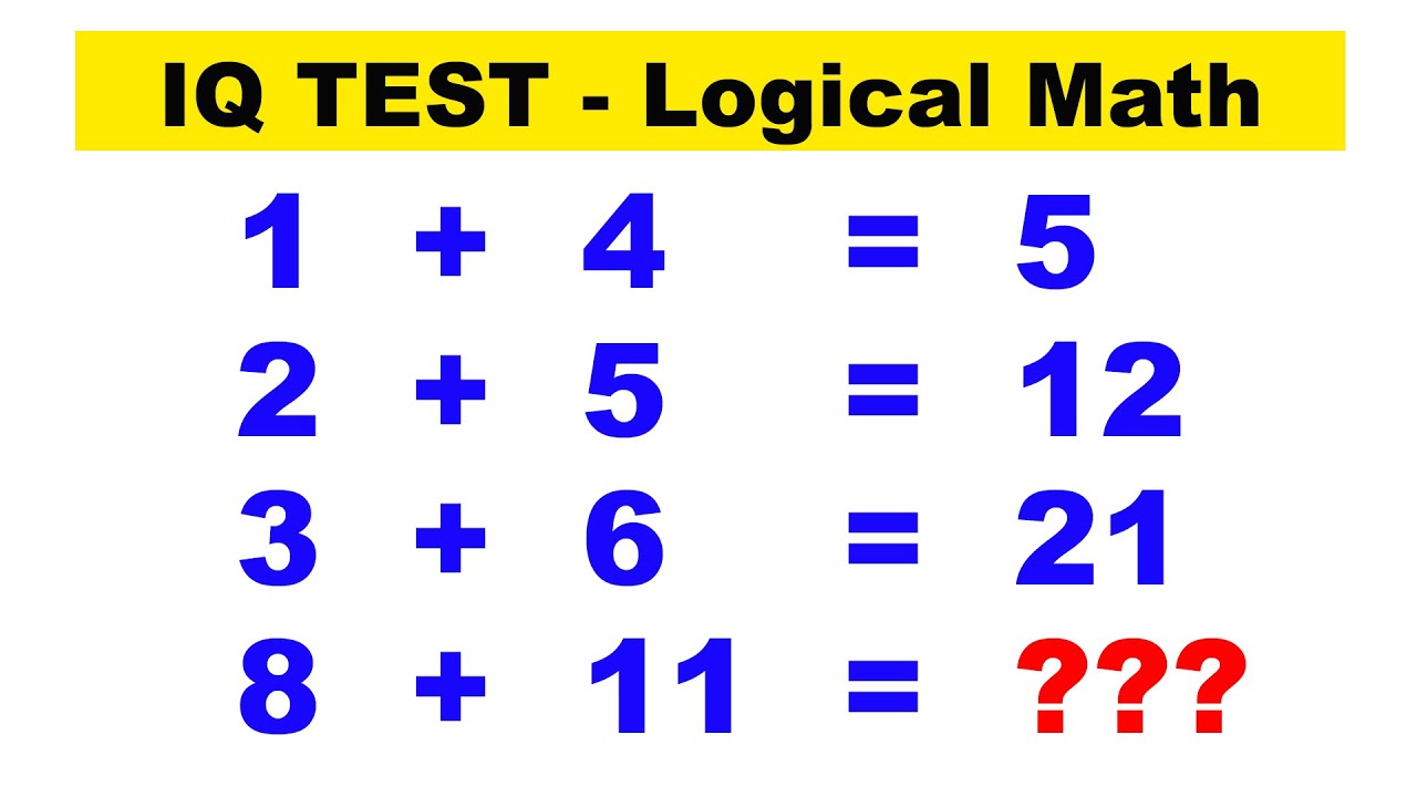 IQ Test Questions - Logical Math Problem - Lesson 17 - YouTube