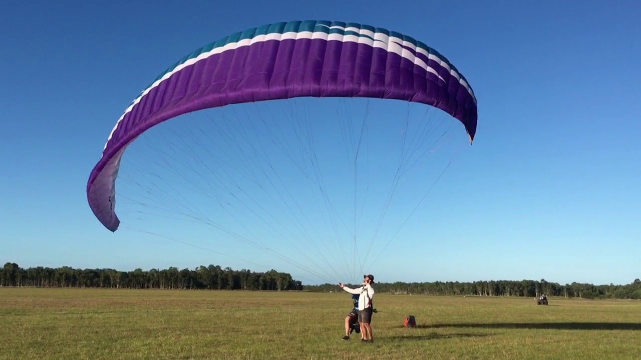 First paragliding tow! - YouTube