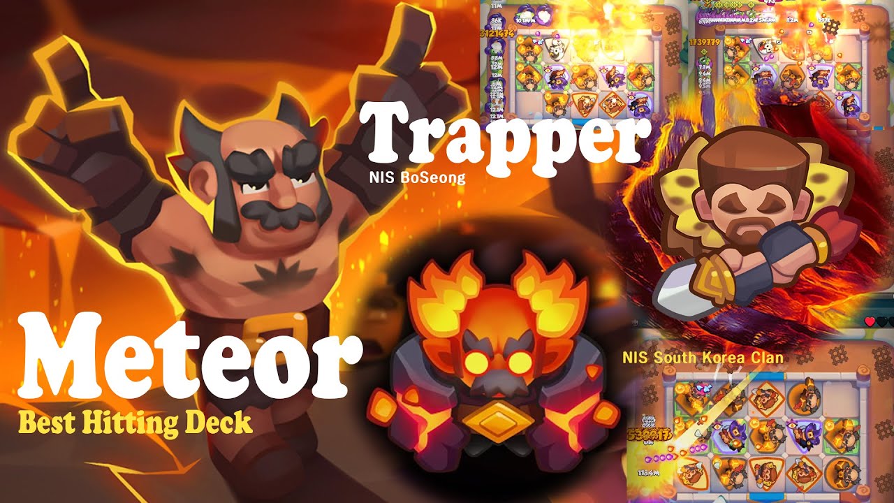 Meteor Trapper BEST DECK , Best Deck for Striking PvP - Rush Royale Full Video - YouTube