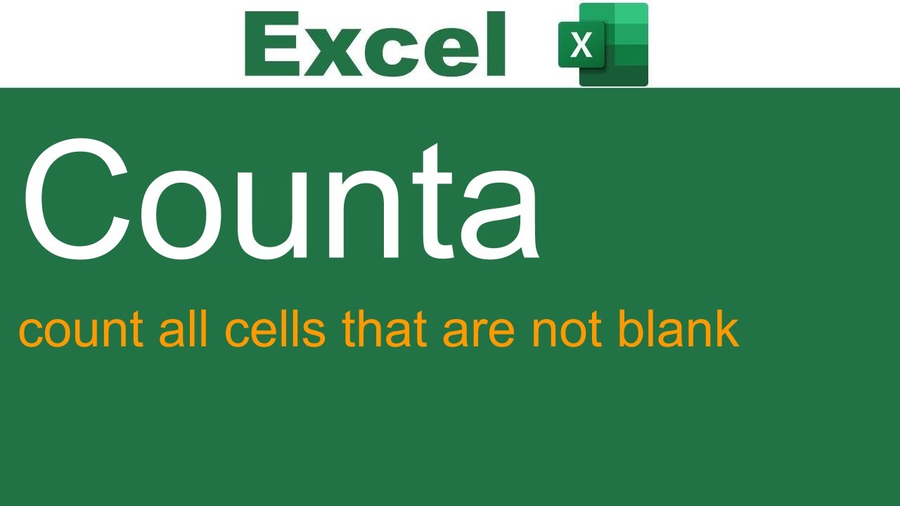 COUNTA Function In Excel YouTube counta-function-in-excel-youtube
