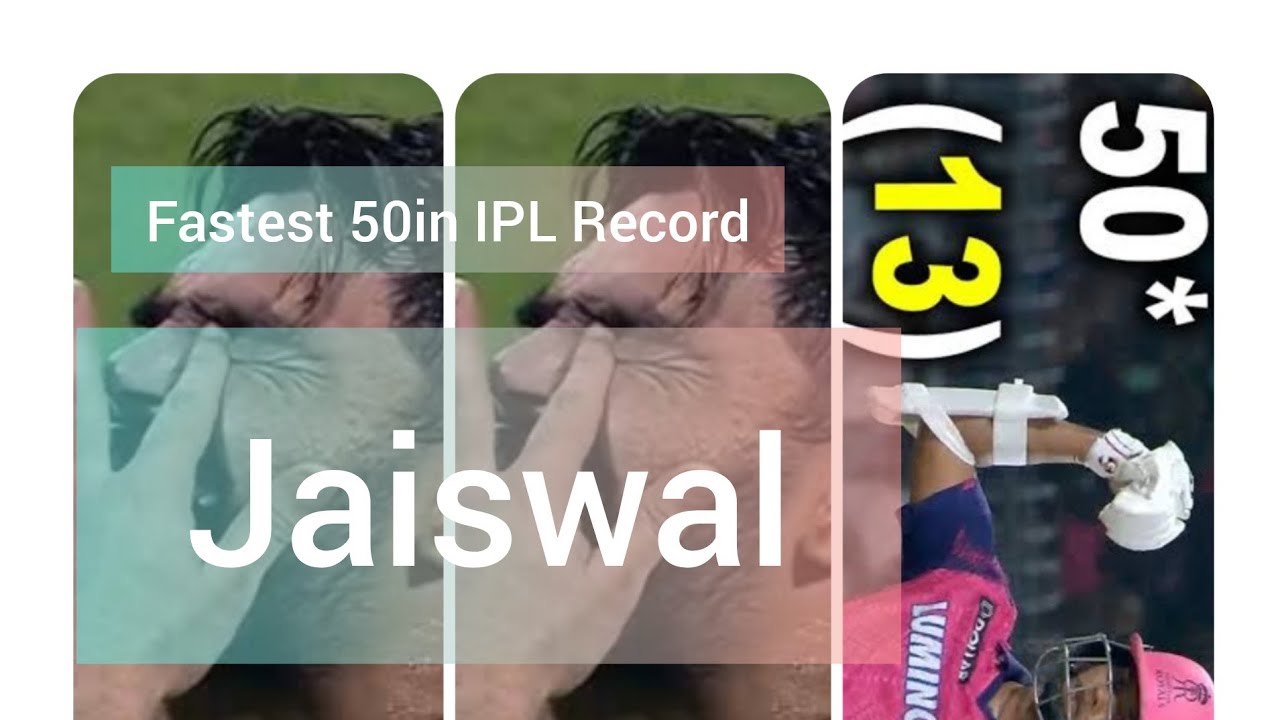 Yassvi Jaiswal.Fastest 50 in IPL,Record,By 10 delivery 50 runs - YouTube