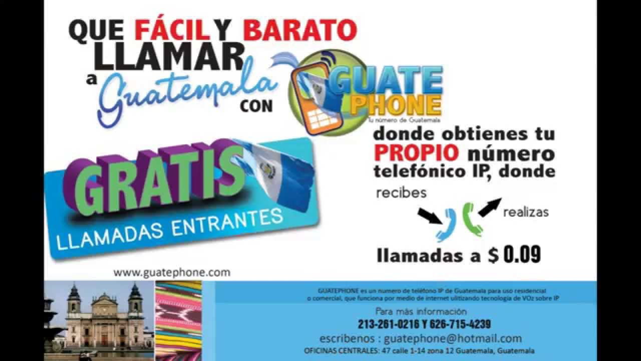 GUATEPHONE, la manera mas fácil para llamar a Guatemala - YouTube
