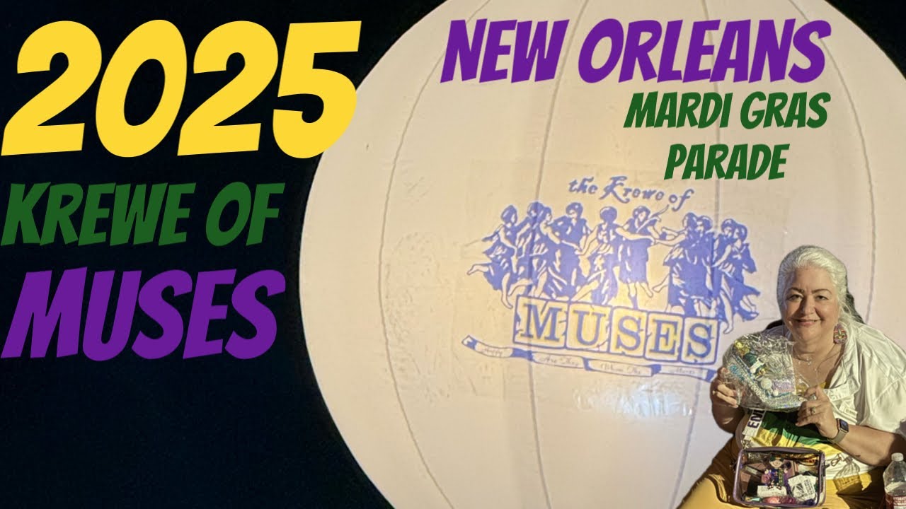 2025 Krewe of Muses New Orleans Mardi Gras Parade - YouTube