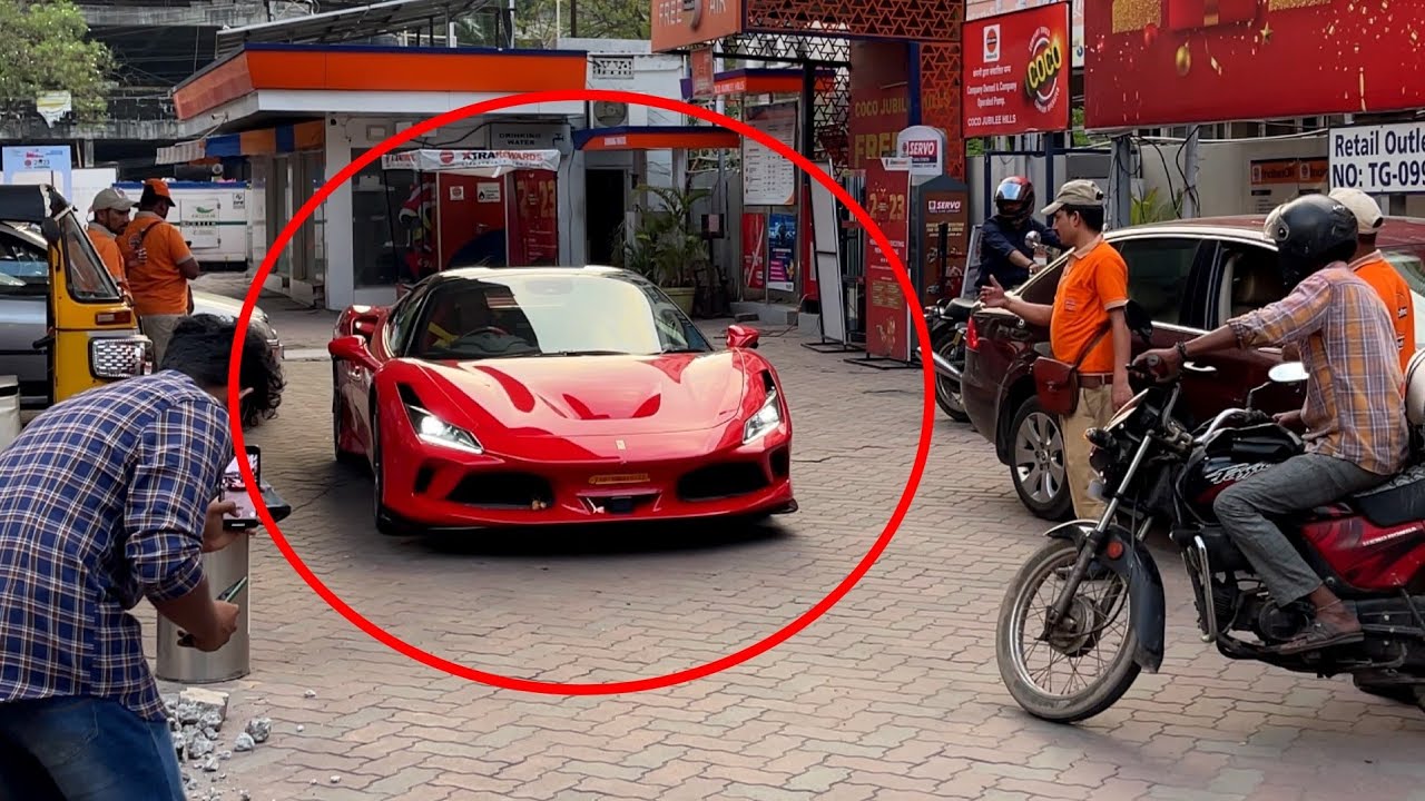 Driving Ferrari In INDIA | Acceleration | Reactions - YouTube