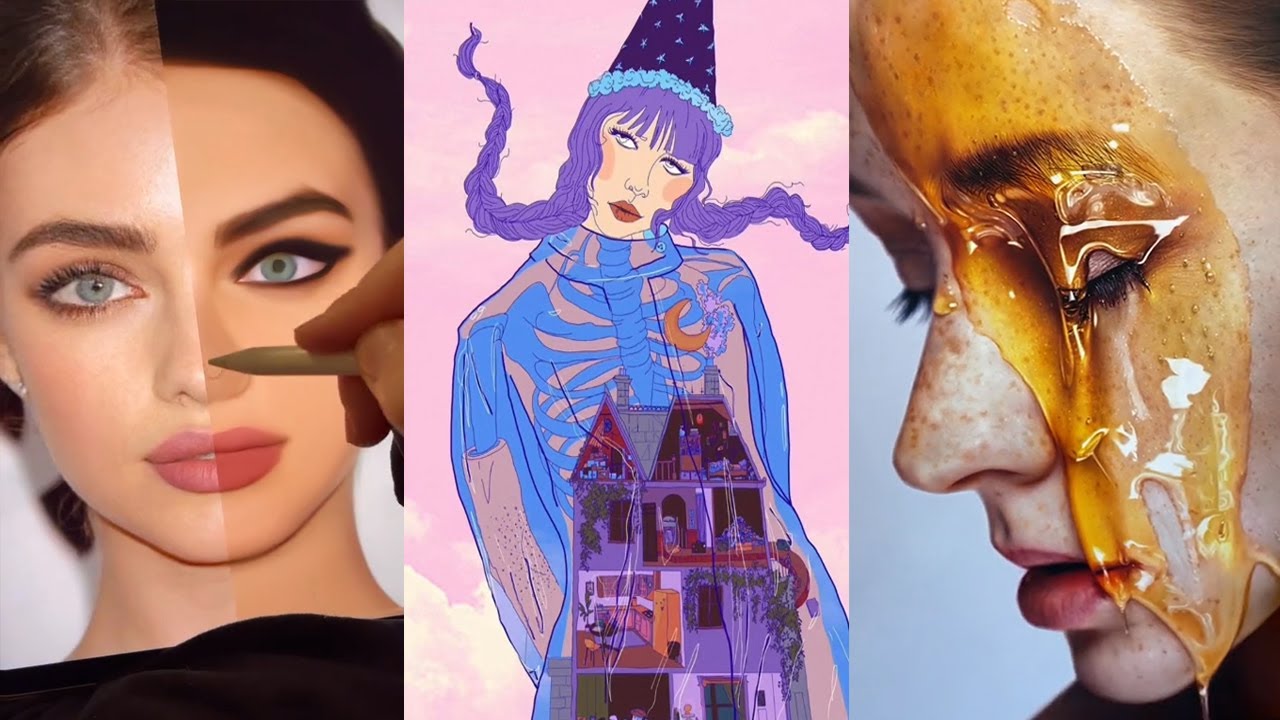 Art Tiktoks Compilation Drawing Painting Illustration - YouTube
