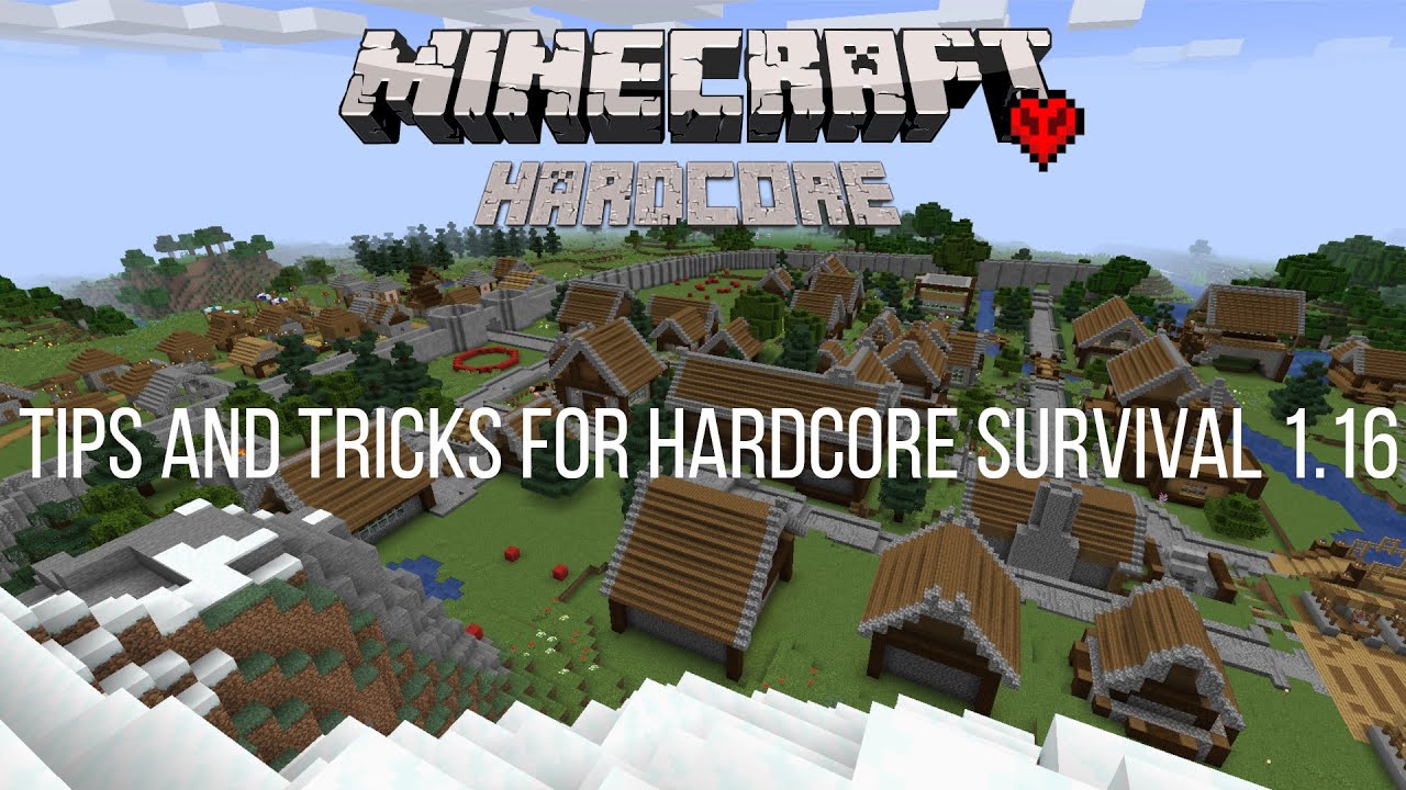 Tips and Tricks for Beginning Hardcore Minecraft 1.16 - YouTube