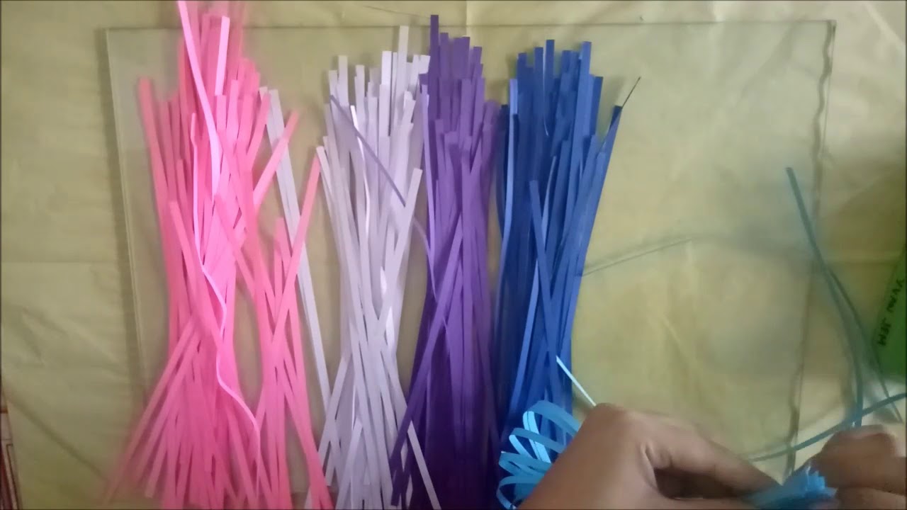 HOW TO MAKE A PAPER QUILLED NAMES - YouTube