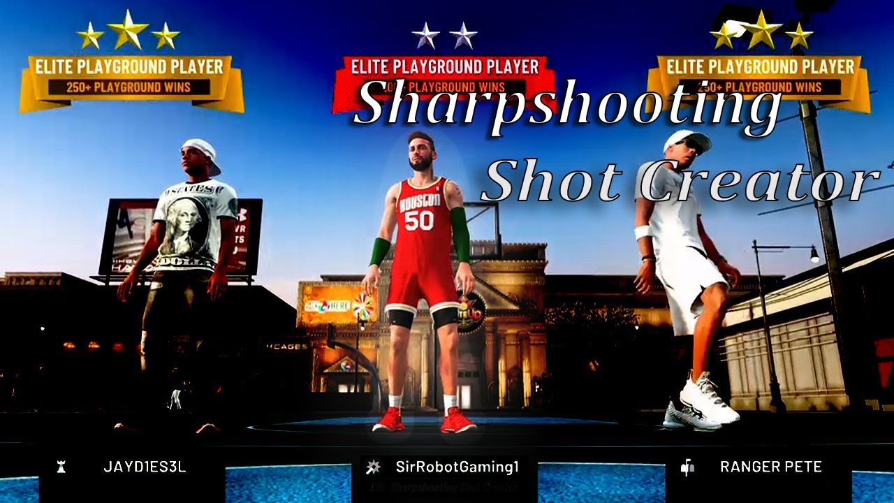 NBA 2k19 sharpshooting shot creator playing park (can this build do it ...