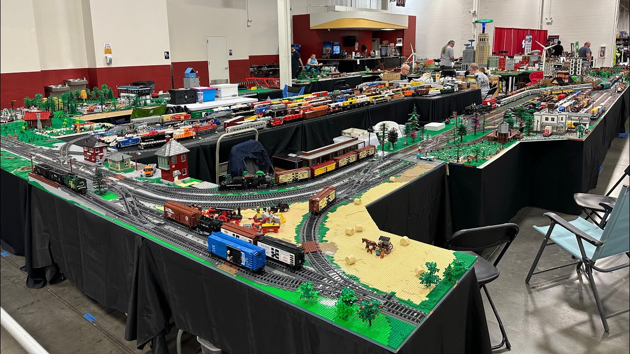 LEGO Train Layout By LGMS - BrickFair VA 2024 - YouTube