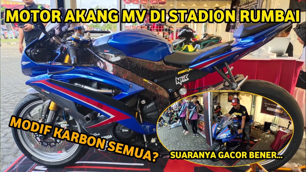 LIHAT LANGSUNG MOTOR AKANG MV DI STADION RUMBAI/RIAU || HAMPIR MODIF ...