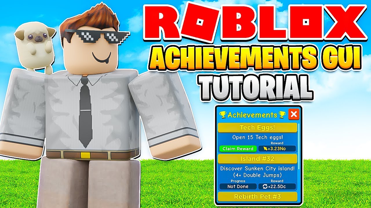 Achievements Gui! How to Make a Simulator in Roblox Episode 41 - YouTube