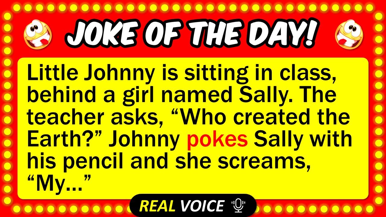 🤣 BEST JOKE OF THE DAY! - Little Johnny was sitting in class, behind ...