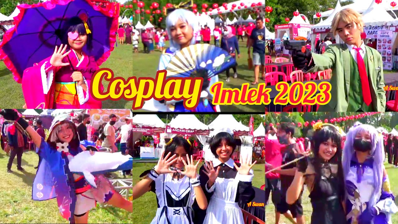COSPLAY KOSTUM Meriahkan Festival Imlek Bersama 2023 Denpasar Bali ...