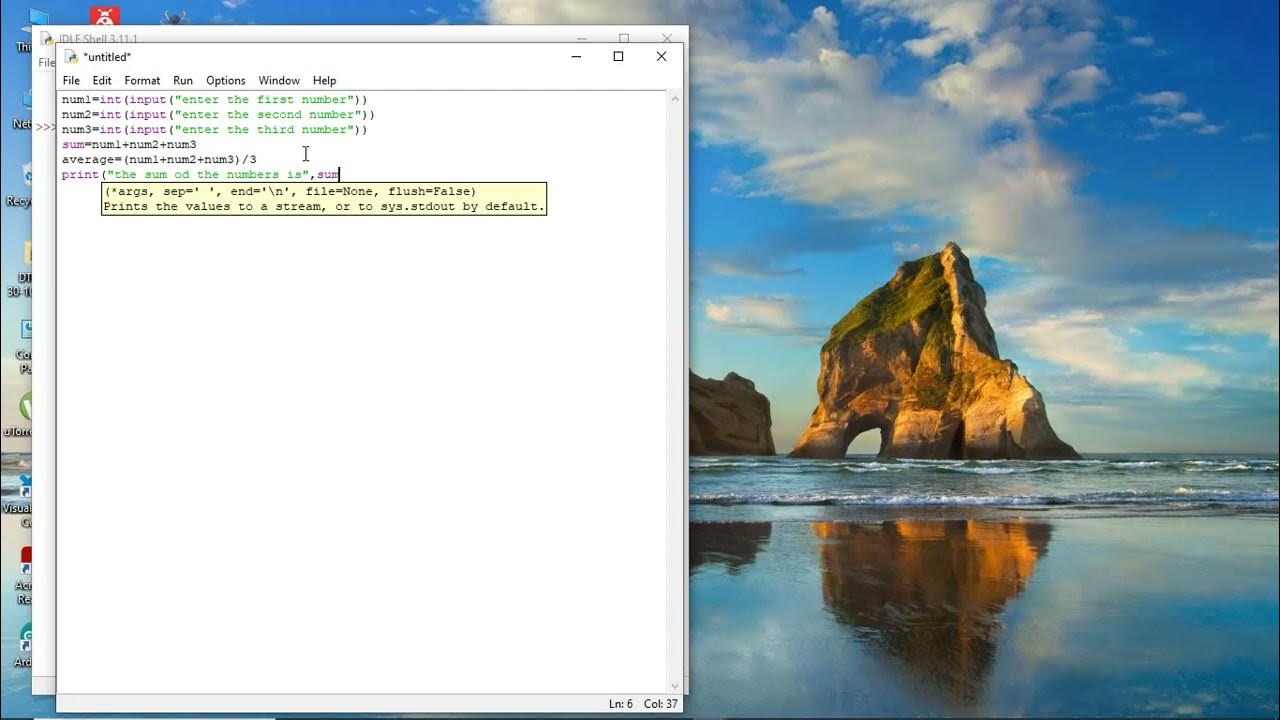IT LAB S1 ,python program - YouTube