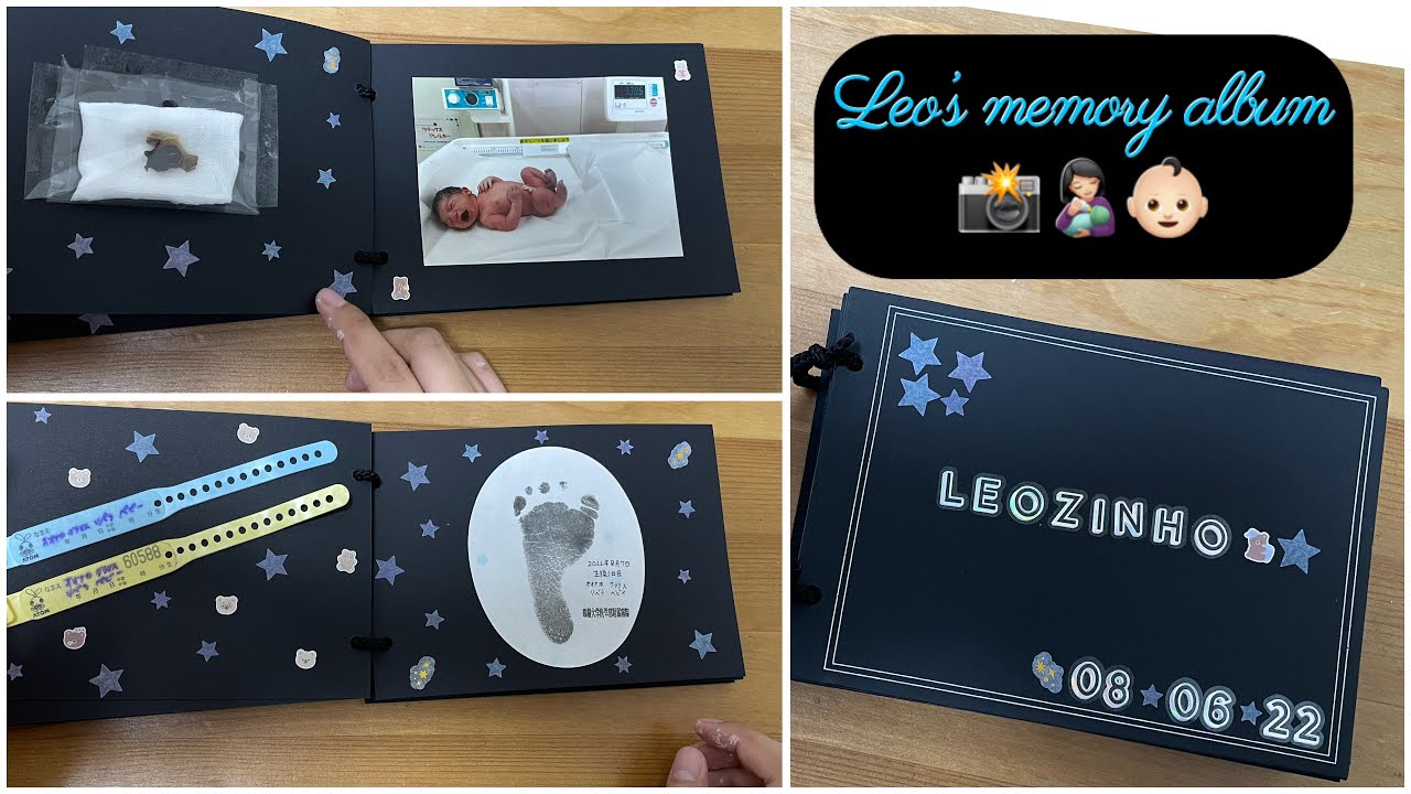 Leo’s DIY Memory album 📸👼🏻 #diycrafts #1stbaby - YouTube