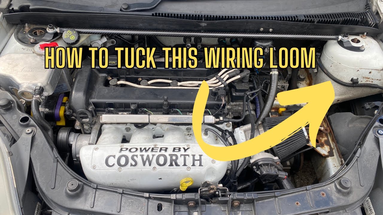 Mk6 Fiesta ST150 Small Wiring Harness/Loom Tuck - YouTube