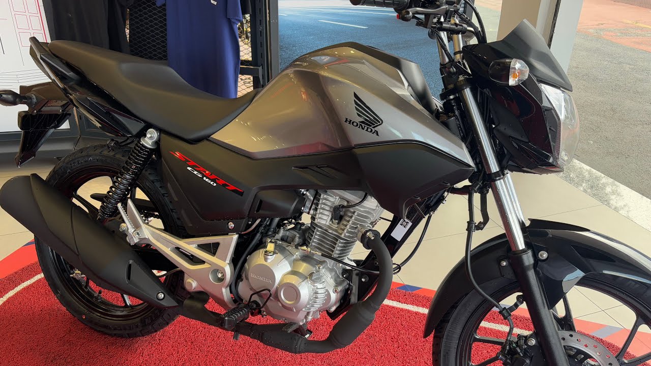 NOVA HONDA CG 160 START 2025 PRATA METÁLICA EM DETALHES + PREÇO NA ...