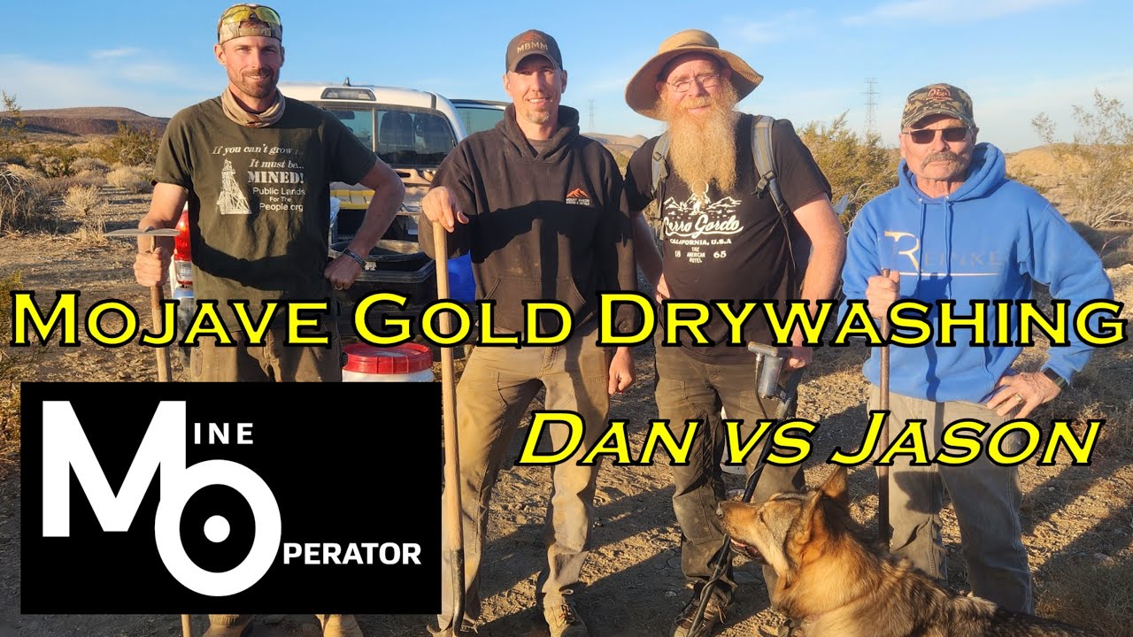 Mojave Gold Drywashing with Dan and Jason - YouTube