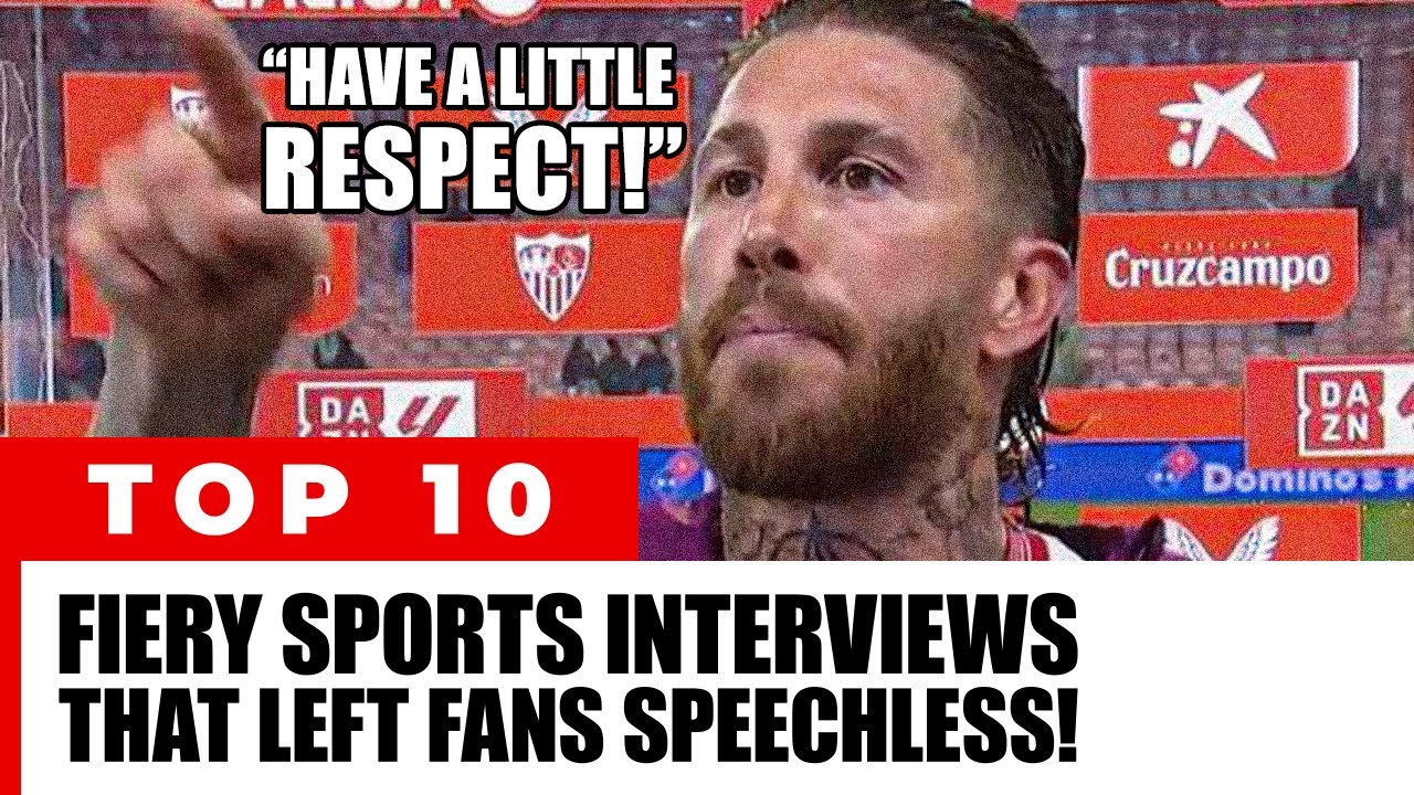 Top 10 Fiery Sports Interviews That Left Fans SPEECHLESS! - YouTube