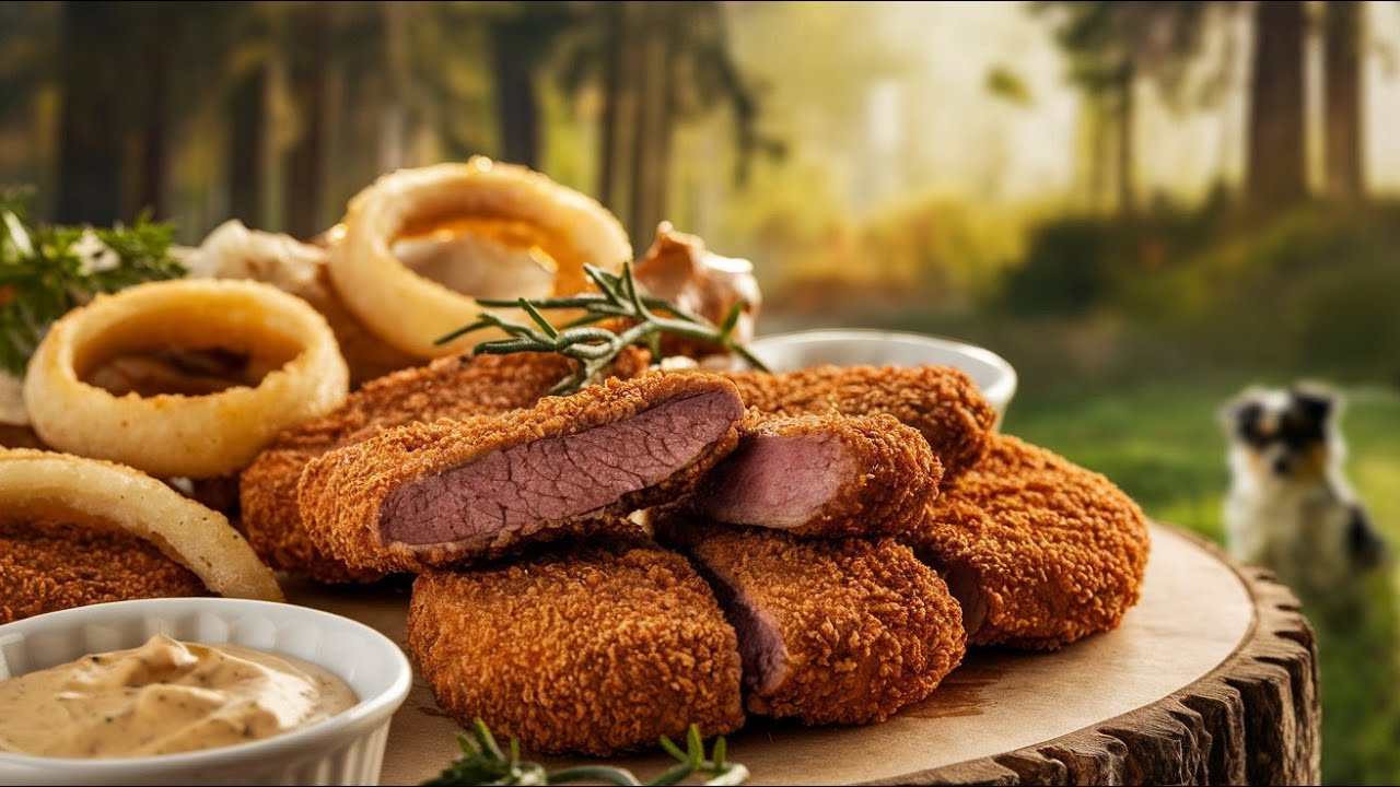 Epic Crispy Beef Feast in Forest Gourmet Outd - YouTube