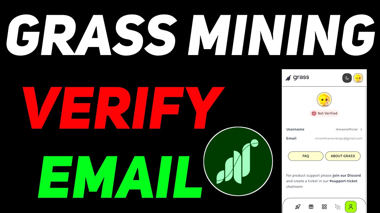 Grass Mining App Email Verification | How To Verify Email In Grass Mining | Grass Mining App ...