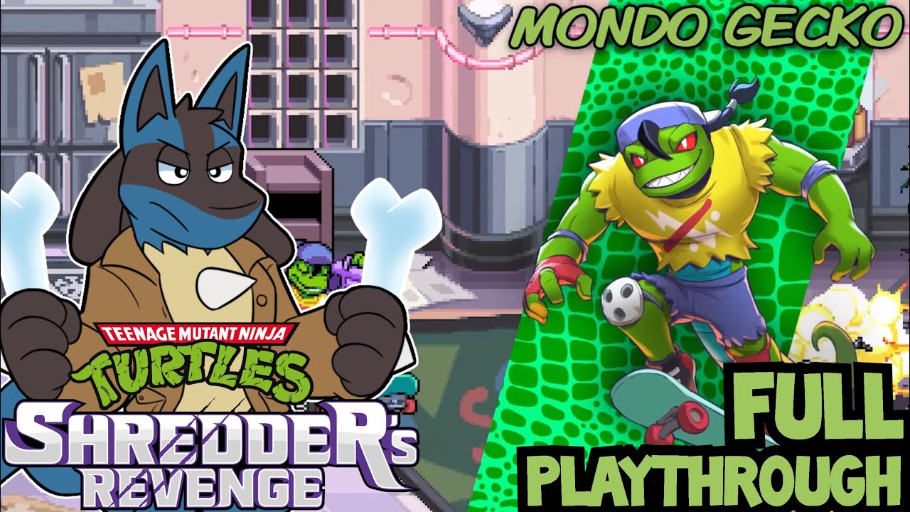 TMNT: Shredder's Revenge - Mondo Gecko Story Mode Full Playthrough ...