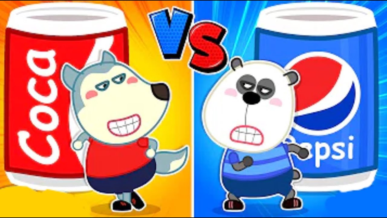 Red vs Blue Food Challenge with Wolfoo Learn Colors for Kids Wolfoo ...