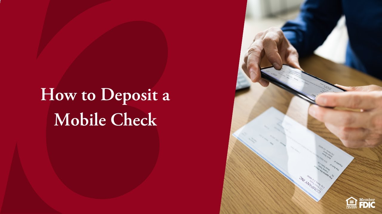 How to Deposit a Mobile Check - YouTube