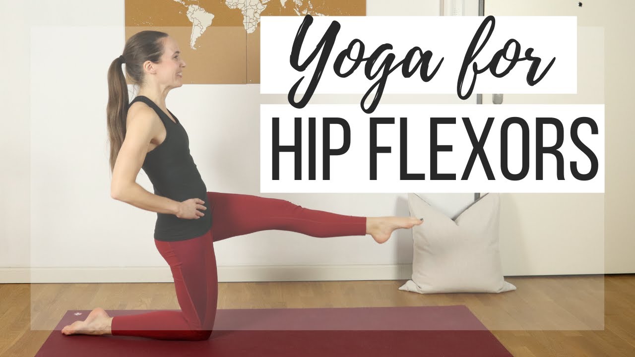 Yoga for HIP FLEXORS and QUADS - Flexibility & Strength // Day #22 Yoga ...