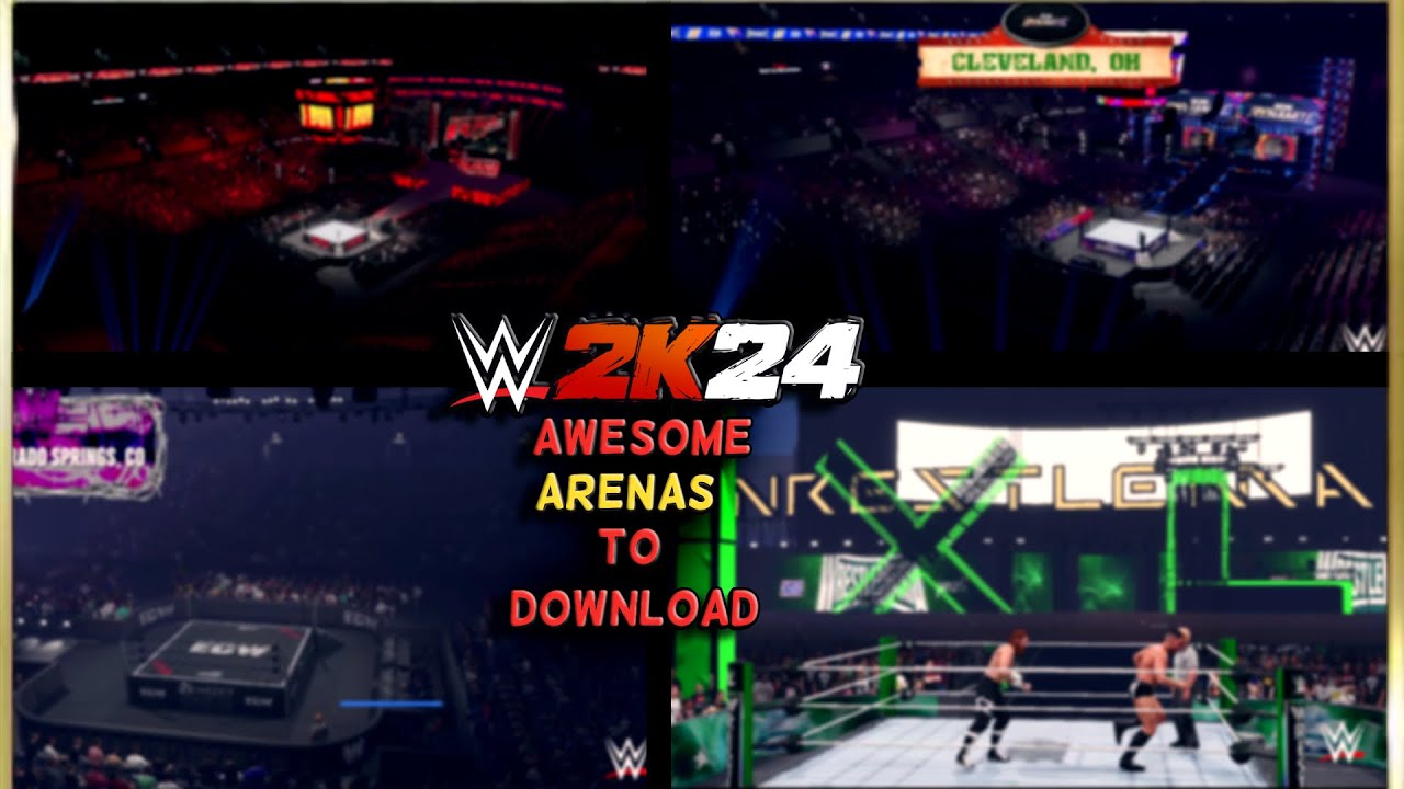 WWE 2K24 BEST ARENAS TO DOWNLOAD : COMMUNITY CREATIONS - YouTube