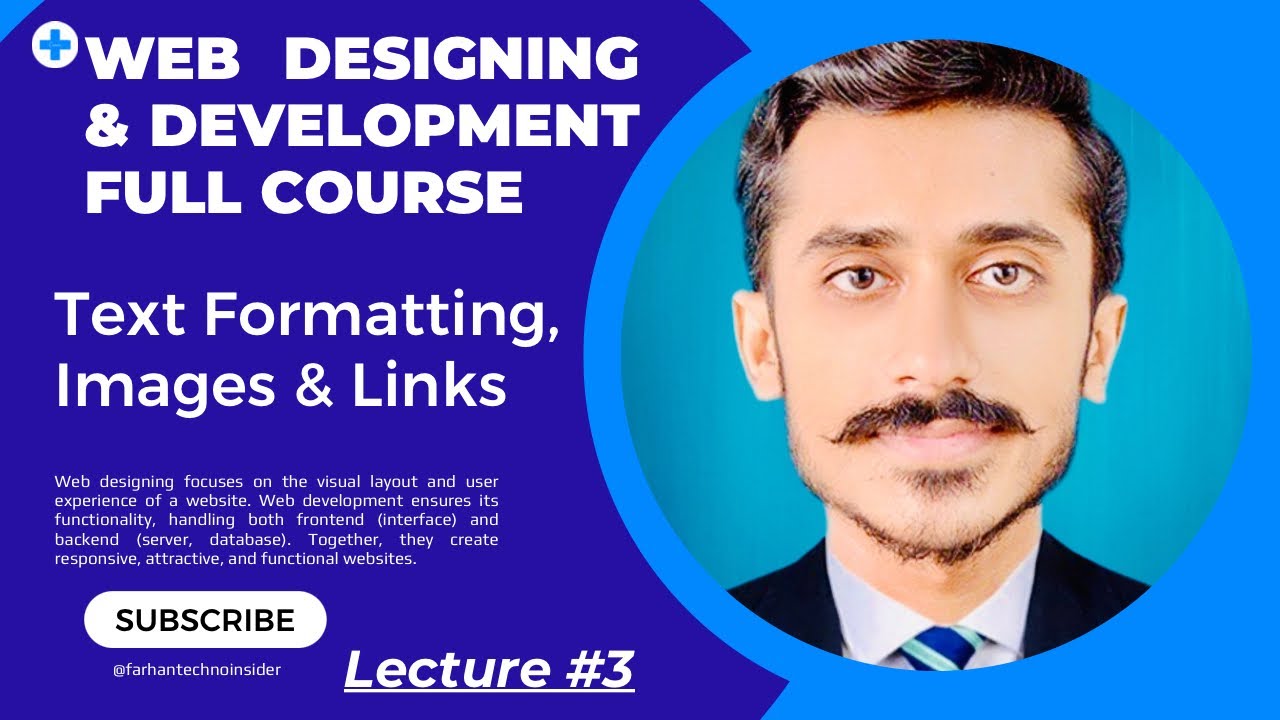 3. Text Formatting, Images & Links | Lecture #3 - YouTube