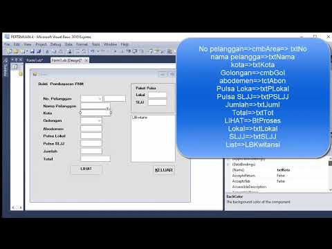 Praktikum RPL 4 - Membuat Program Sederhana Kwitansi Tagihan dengan Visual Basic 2010 - YouTube