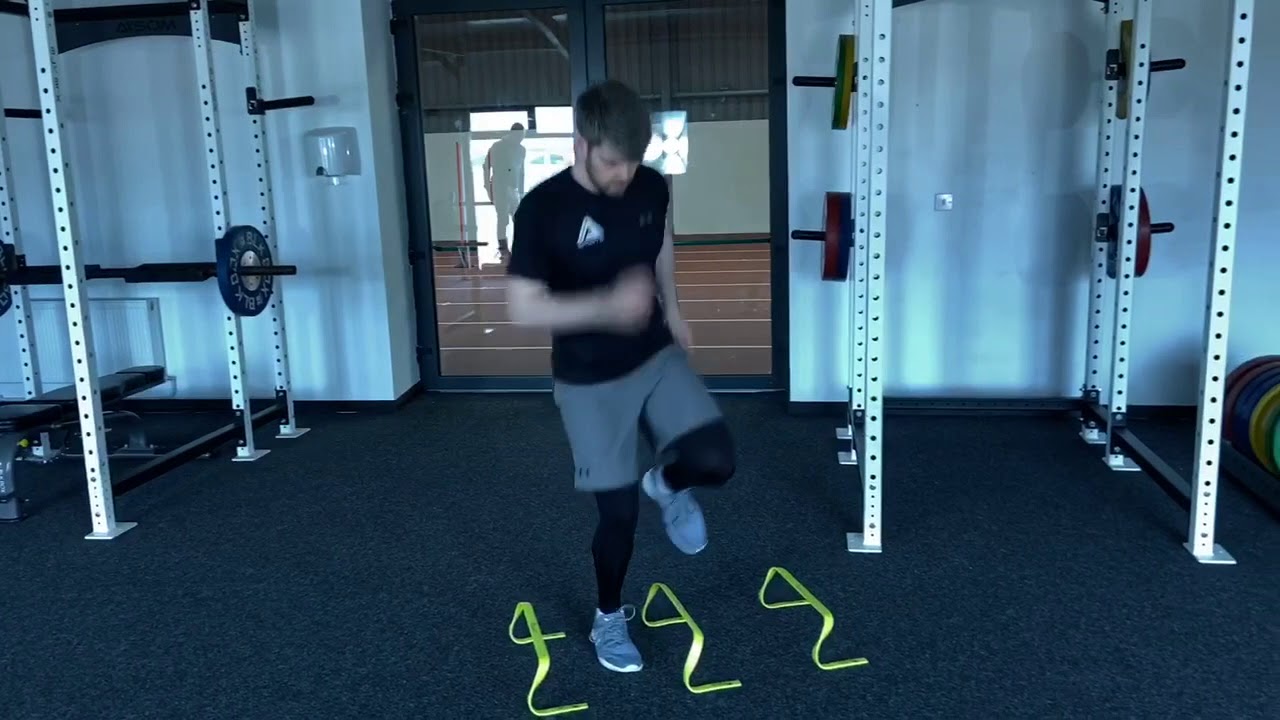 Medial Hurdle Hop to Lateral Bound - YouTube