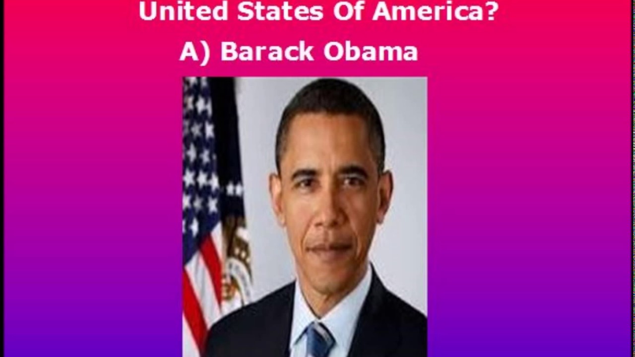 Who Is The Current President Of The United States Of America? - YouTube