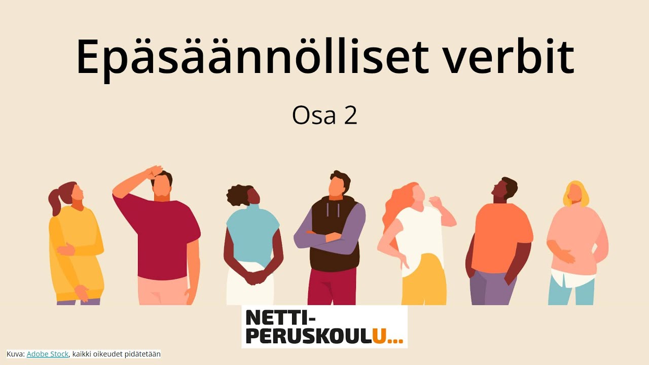 aena4: Epäsäännölliset verbit - osa 2 (perusopetus) - YouTube