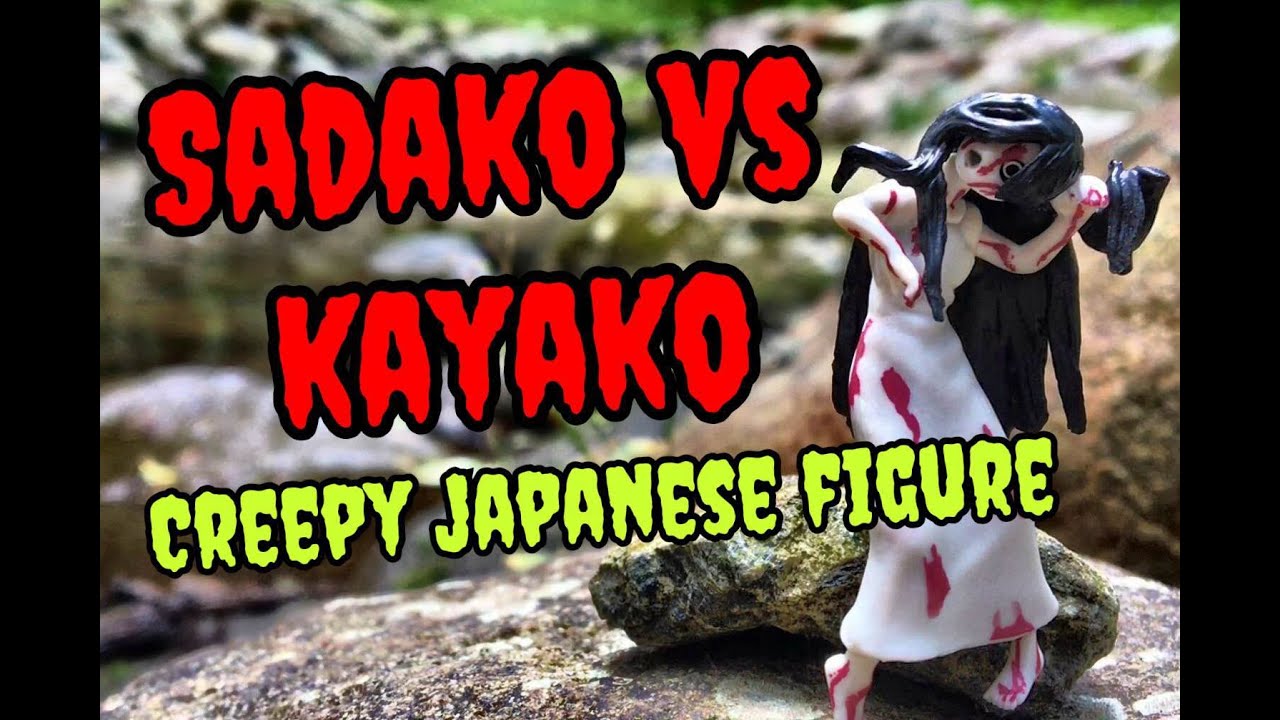 Sadako Vs Kayako - Weird Japanese creepy figure - 貞子 vs 伽倻子 恐怖のフチから這い出る ...