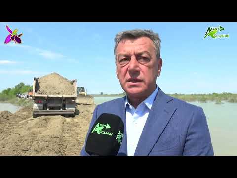 Ağcabədidə Kür və Qarqarçayın qovuşduğu yerdə gərgin anlar: Bənd bərpa edilir
