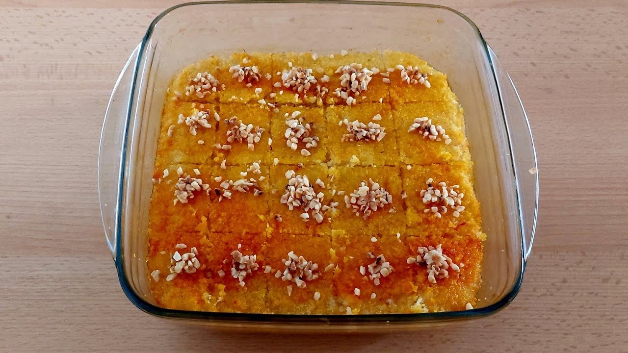 Semolina Cake /Basbousa Cake /Ravai Cake / How To Make Semolina With ...